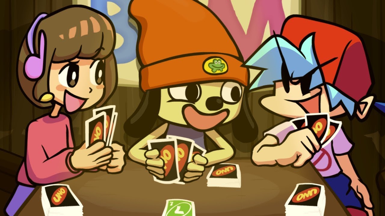 Bf melodii y parrappa juegan uno fnf bpm - YouTube