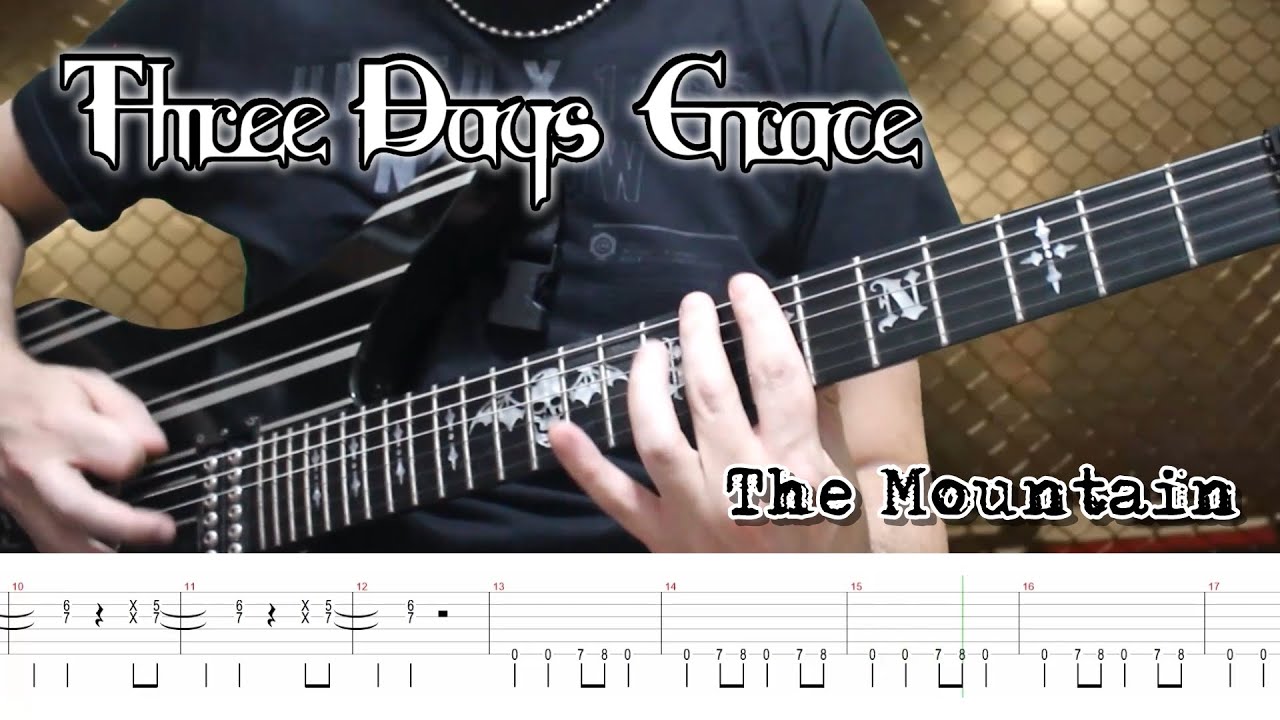 Three Days Grace - The Mountain (Guitar Cover + TABS) - YouTube