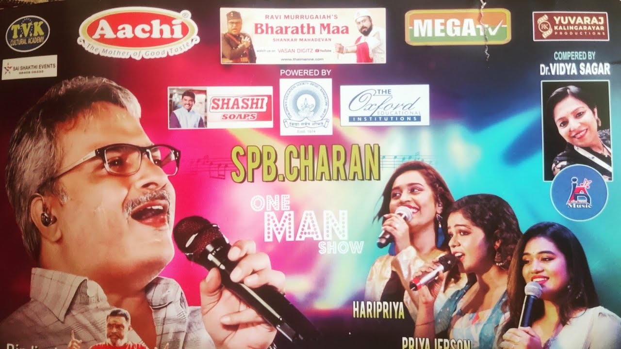 SPB Charan sir singing amazing performance in the Bangalore ...
