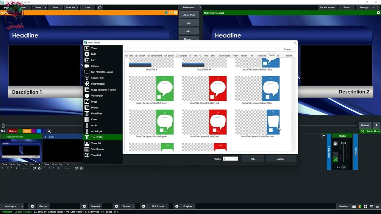 vMix GT Title Designer - YouTube