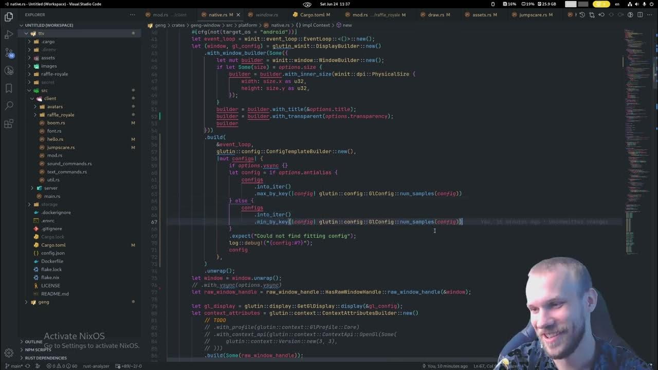 Gnome Hyprland && VS Code nvim && Rust C++ - YouTube