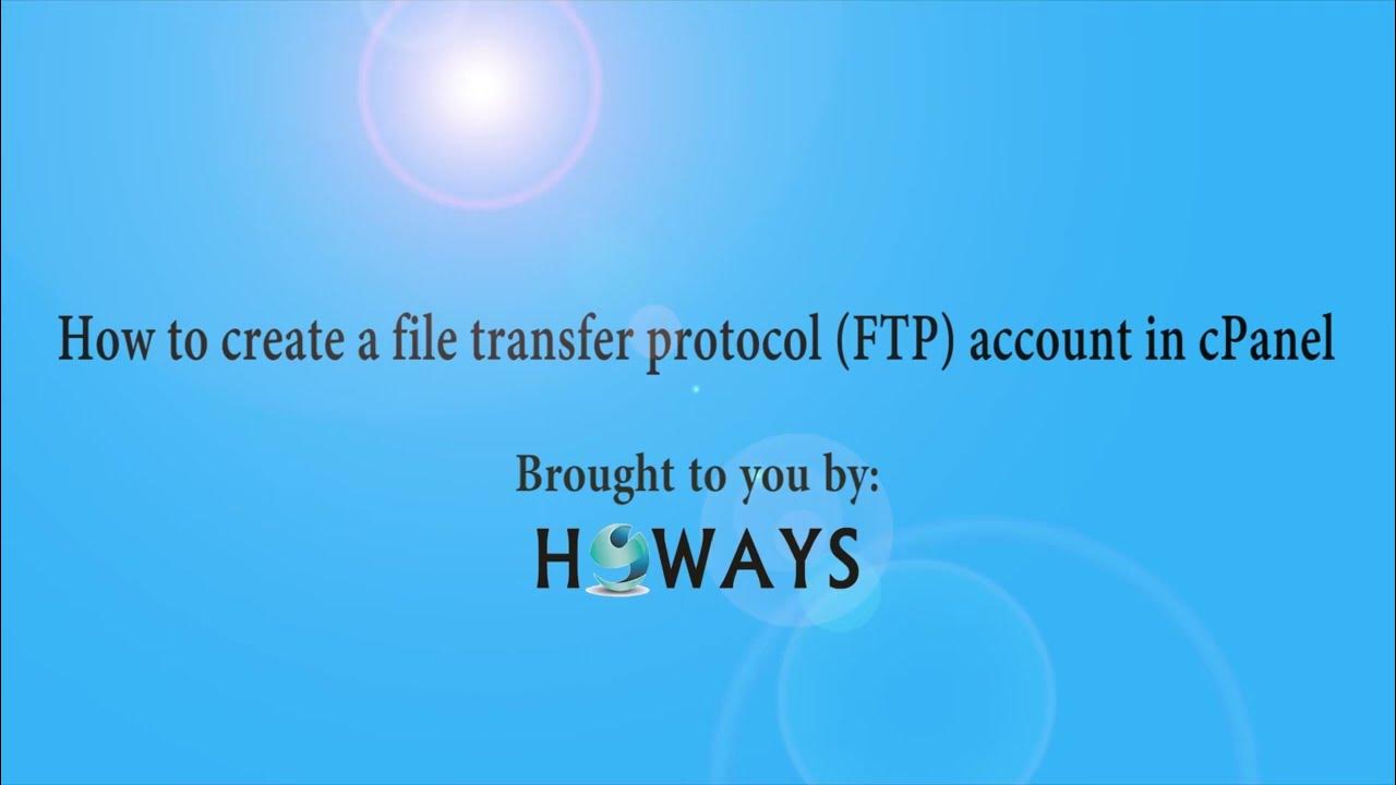 How To Create A File Transfer Protocol FTP Account In CPanel HOWAYS how-to-create-a-file-transfer-protocol-ftp-account-in-cpanel-howays