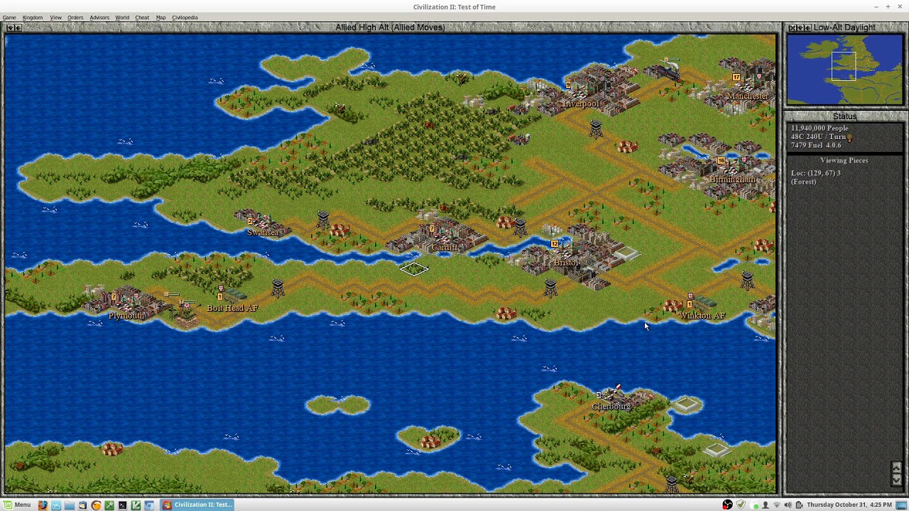 Allies Turn 1 Over the Reich (Civ II) - YouTube