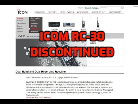ICOM RC-30 Discontinued - YouTube