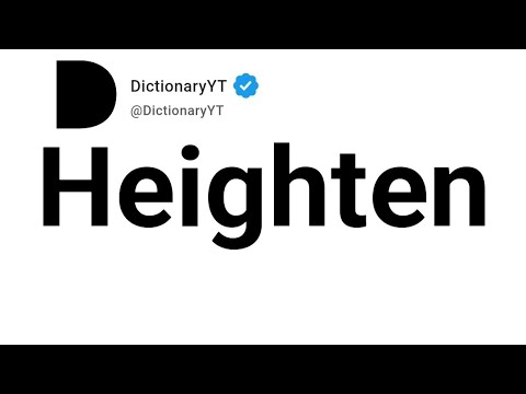 Heighten Meaning In Arabic - YouTube