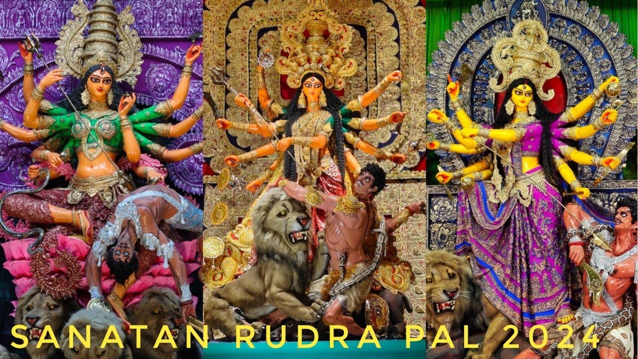 TOP 10 DURGA PUJA PANDAL IN KOLKATA 2024|SANATAN RUDRA PAL DURGA PRATIMA 2024|DURGA PUJA 2024 ...