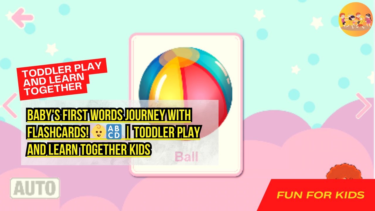 Baby's First Words Journey with Flashcards! 👶🔠 | Toddler Play and Learn ...