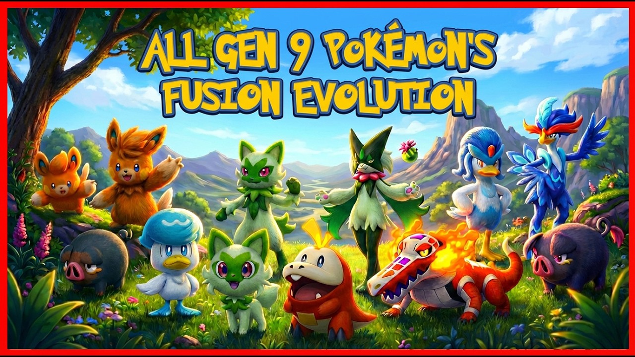 Pokémon Fusion Gen 9 Evolution All 120 Paldea Region Pokémon's Real ...