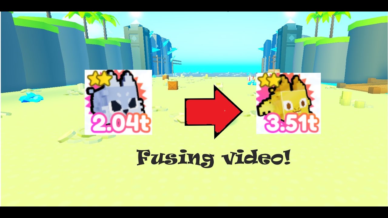 Fusing method for Legendary Golden Pixel Dragon! (Roblox pet simulator ...