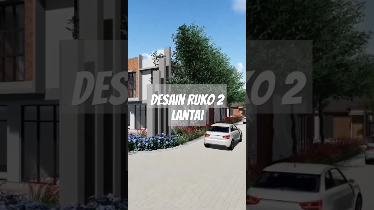 Ruko 2 lantai. Desain fasad - YouTube