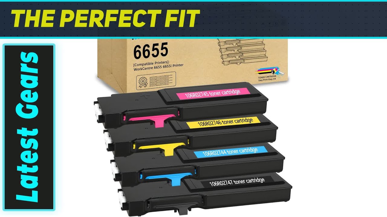 Best 6655 Toner Cartridge for Xerox WorkCentre 6655i: High Yield 4-Pack ...