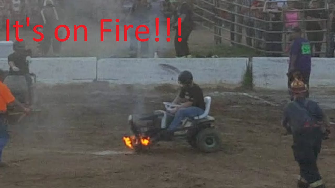 Demolition Derby Hard Hits and Fire - YouTube