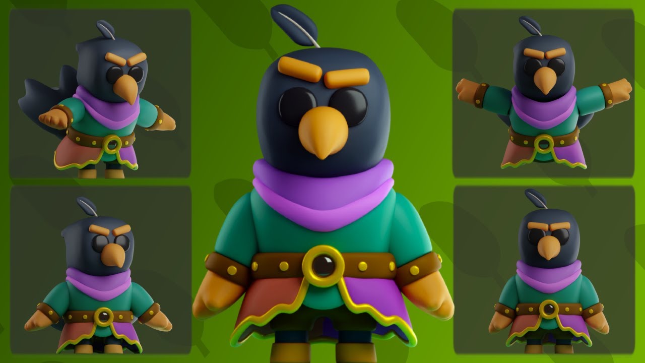 🐦‍⬛ Crow 🐦‍⬛ - Character Creation And Animation Blender 3D (Timelapse ...
