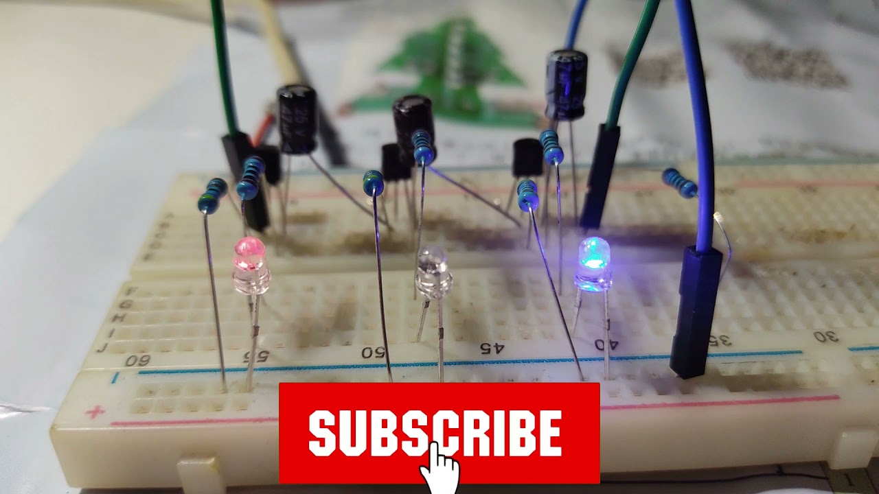 RGB LED Flasher, Transistor S9014 - YouTube
