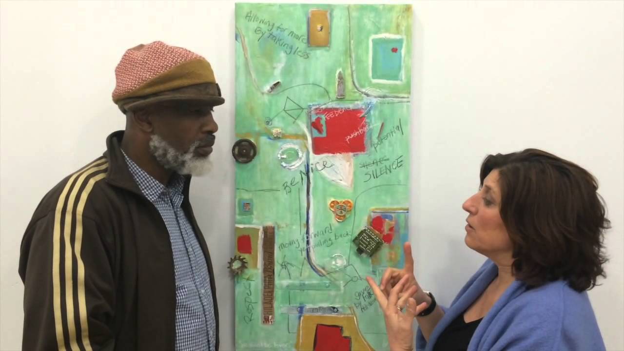Lori Hope Zeller visit The Artist Recreates The World - YouTube