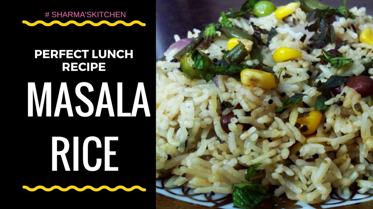 Vegetable Masala Rice (Quick Lunch Recipe In 10 Minutes) | RECIPE #141 ...