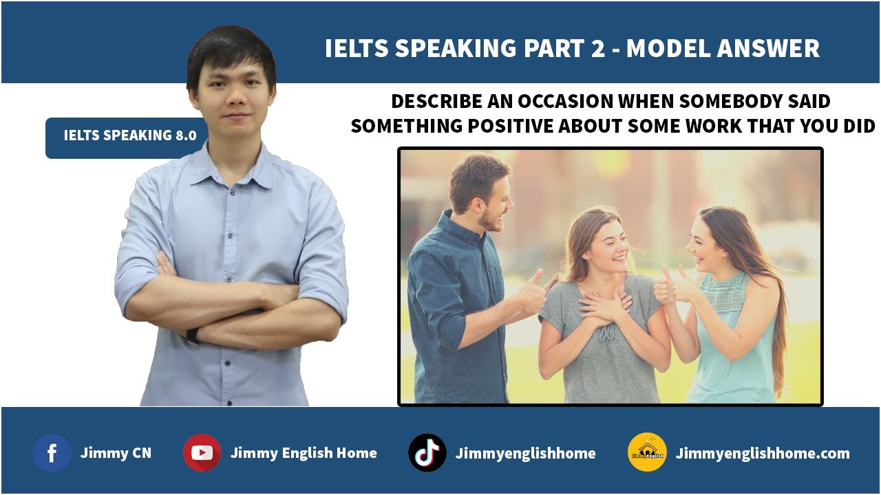IELTS PART 2 - DESCRIBE AN OCCASION WHEN SOMEBODY SAID SOMETHING ...