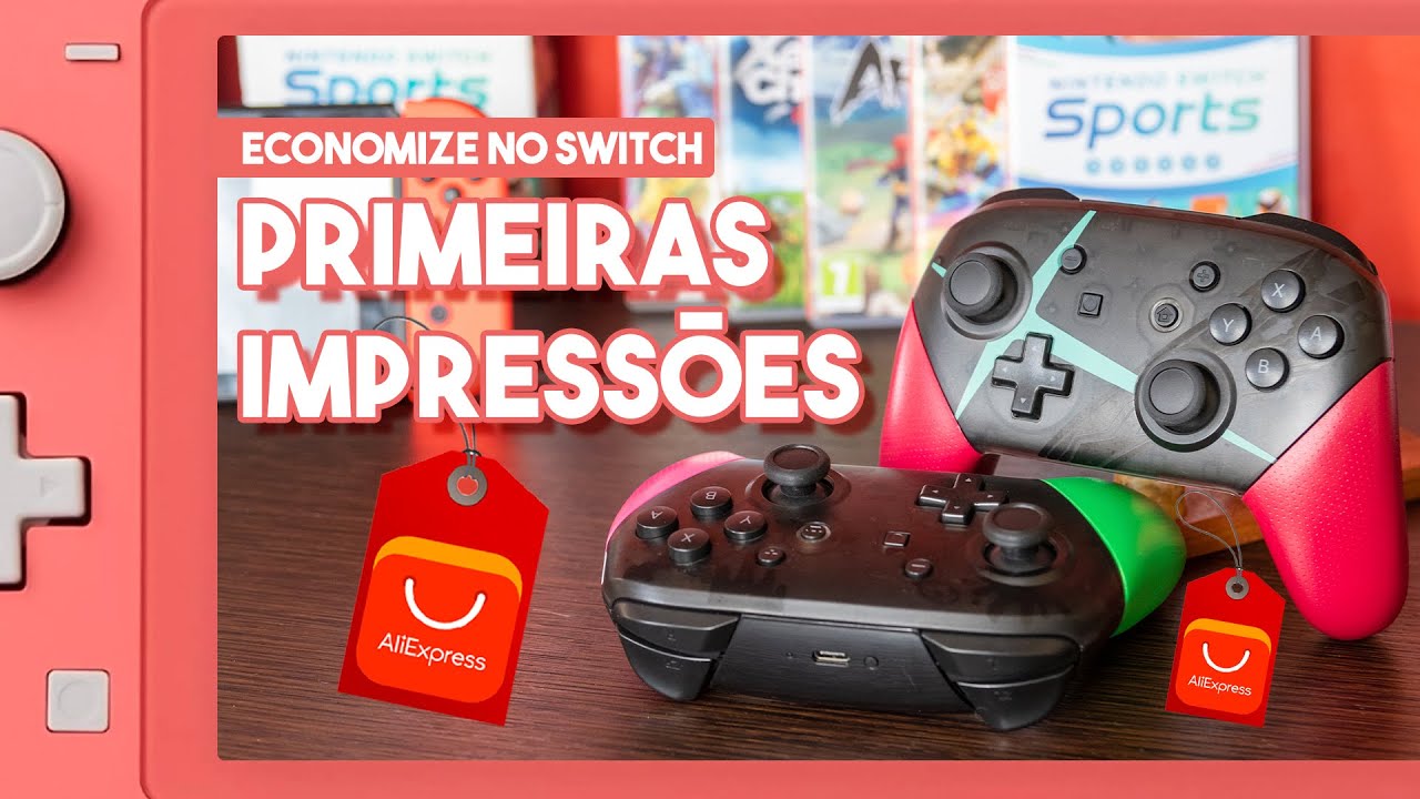 Controles do Aliexpress pro Nintendo Switch, primeiras impressões e ...