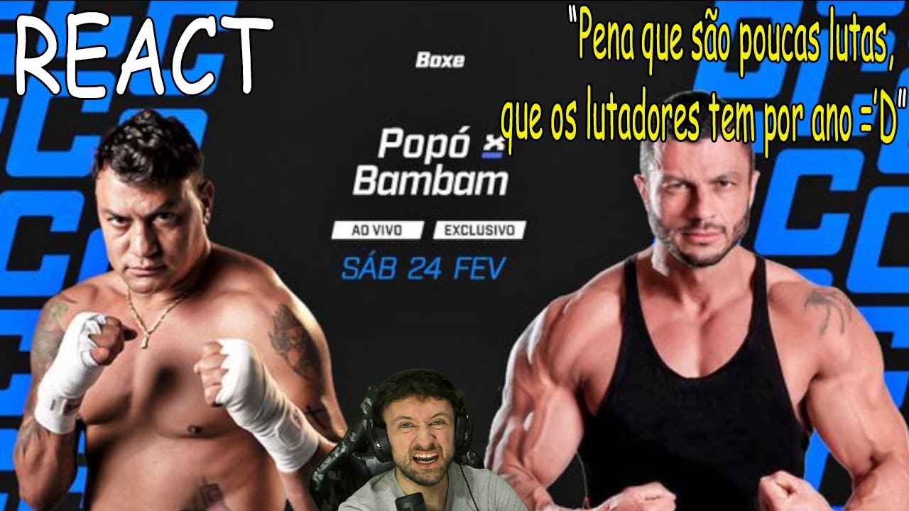 REACT- POPÓ X BAMBAM l AO VIVO | PESAGEM FMS 4- COMPLETO | Combate. globo - YouTube