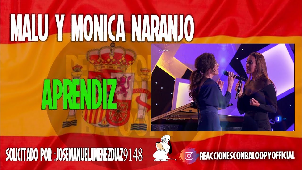 Reaccionando a Malú y Mónica Naranjo - Aprendiz por solicitud de José ...