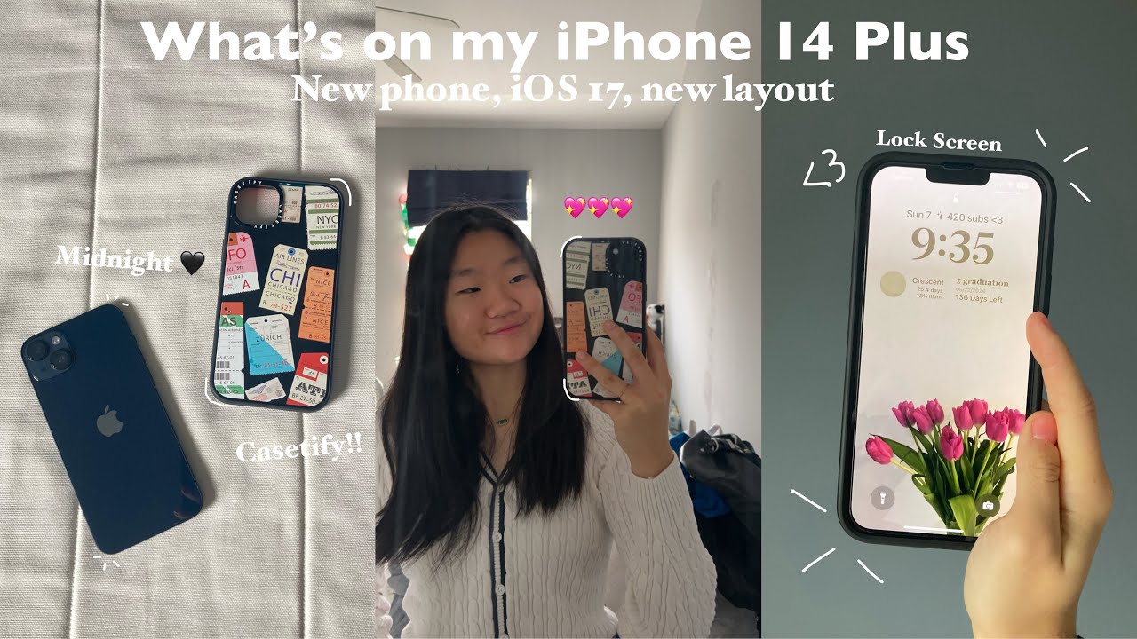 What’s on my iPhone 14 Plus | new phone, iOS 17 setup, new layouts ...