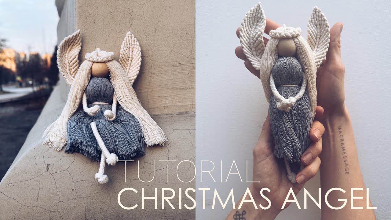 Tutorial Macrame Guardian Angel : Christmas Fairy - YouTube
