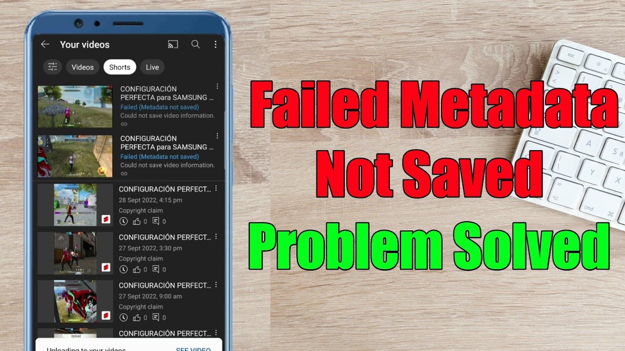 Metadata Not Saved Youtube Metadata Not Saved Problem How To Solve Metadata Not Saved