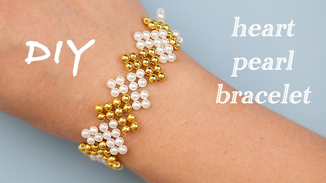 Beaded Heart Bracelet Tutorial | Handmade DIY Jewelry - YouTube