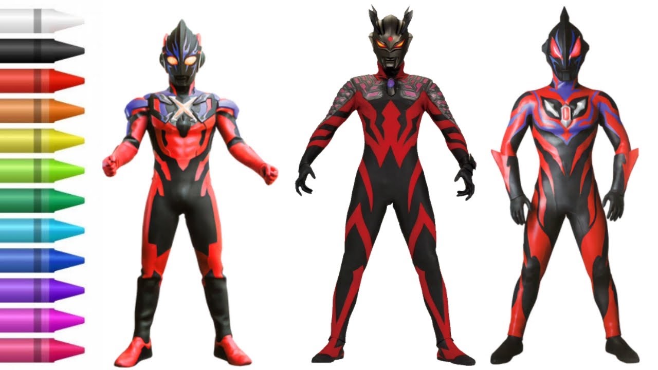 MEWARNAI ULTRAMAN X DARKNESS, ULTRAMAN ZERO DARKNESS & ULTRAMAN GEED ...