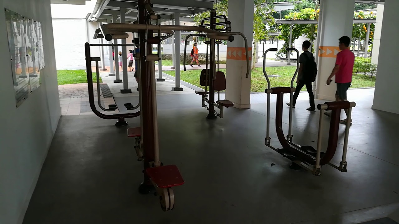 Fitness Corner In HDB Void Deck _ 16jun2018 Singapore 9.52am - YouTube