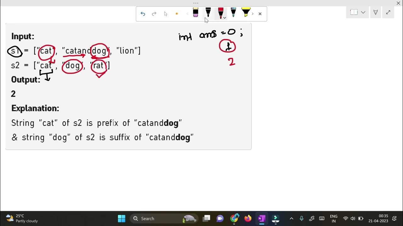 Prefix Suffix String || gfg || gfg Problem of the day || in hindi || cpp - YouTube