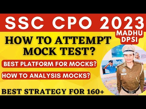 CPO MOCK TEST STRATEGY | HOW TO IMPROVE YOUR SSC CPO PRE SCORE? | BEST ...