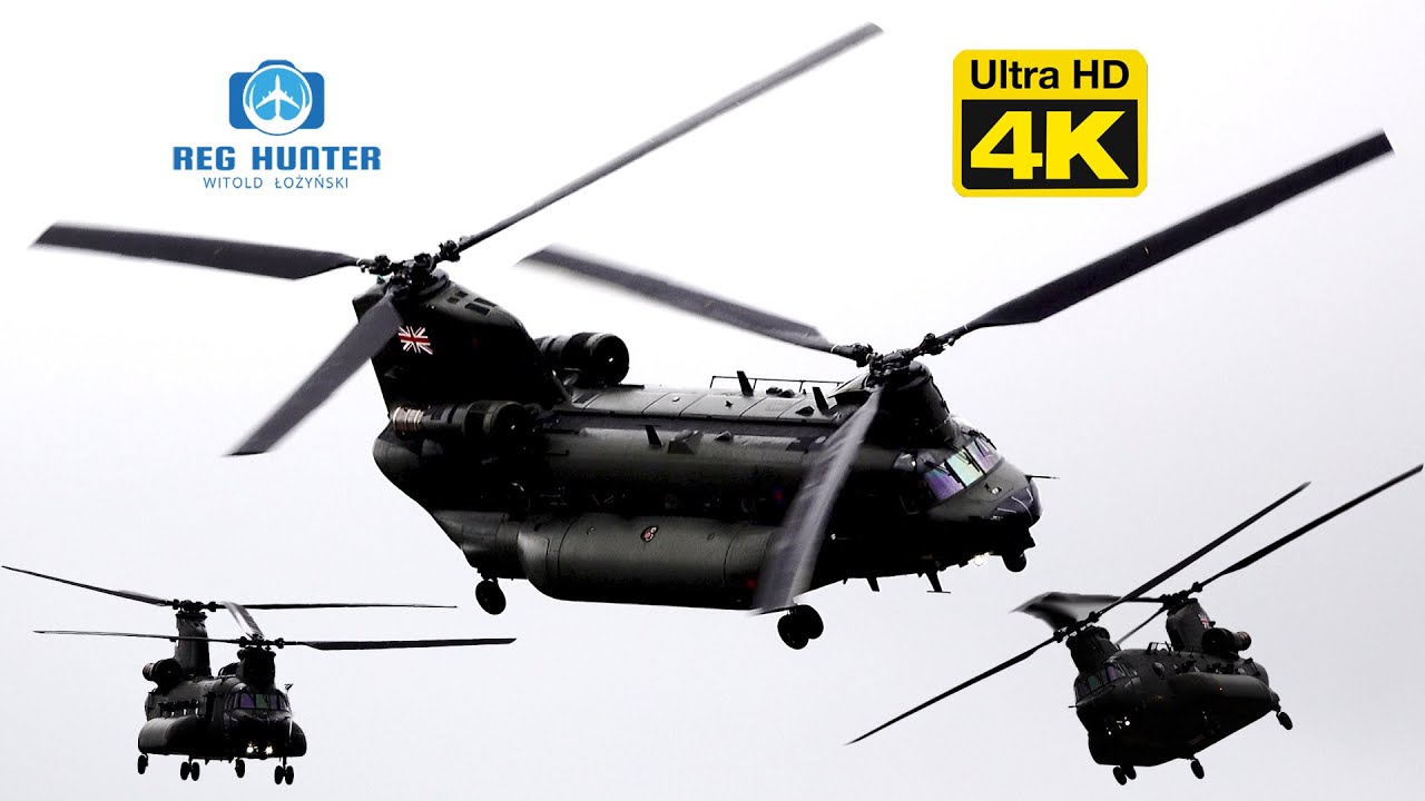 Boeing Chinook HC.5 RAF Fairford Air Base RIAT 2024 - YouTube