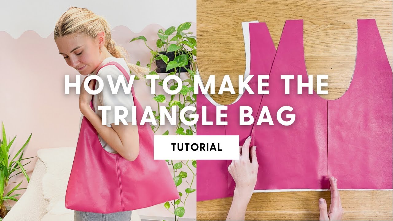 How to make a DIY Triangle Shoulder Bag | Bagmaking Tutorial | I Can ...