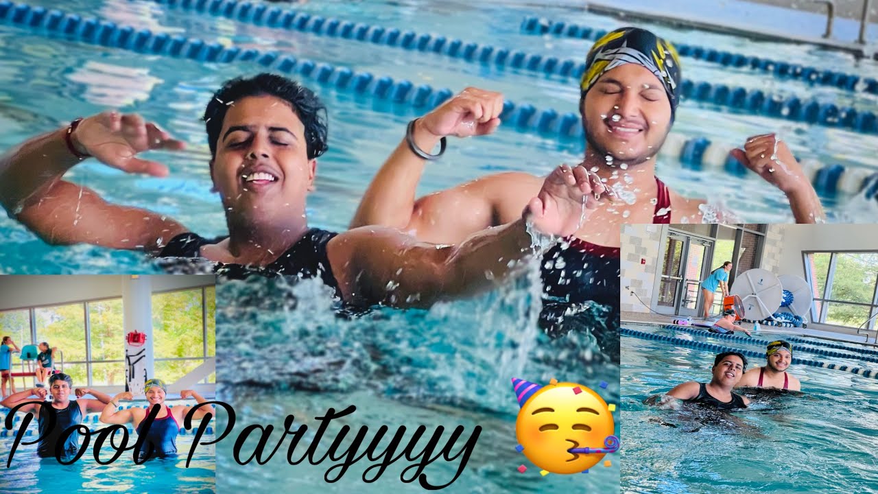 Pool party 🎉 |#swimming #funnyvideo #studentvisa #weekend #weeklyvlog ...
