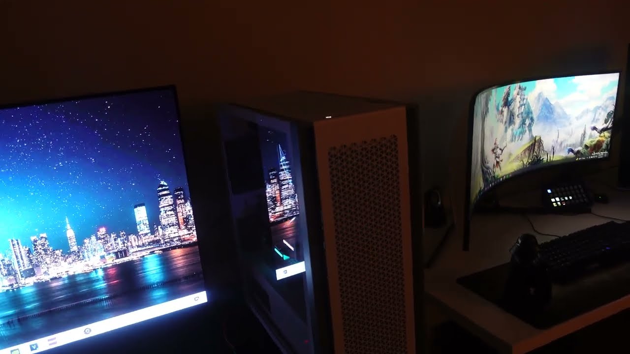 48" LG C1 OLED PC Gaming Setup - YouTube