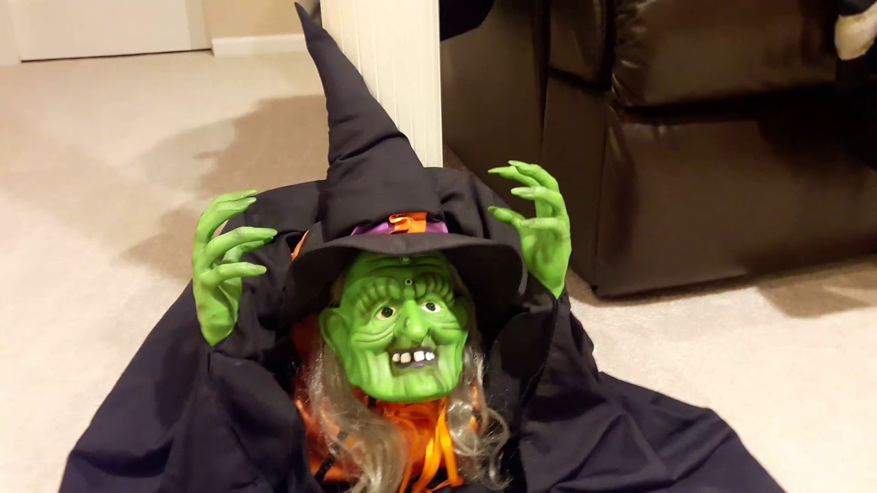 Gemmy singing Halloween witch rare variant? - YouTube