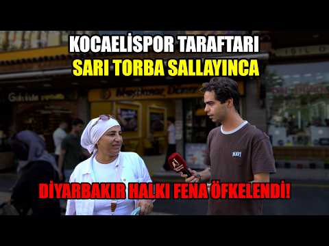 Kocaelispor Taraftarı Amedspor'a Sarı Torba Sallayınca Diyarbakır Halkı Fena Öfkelendi!