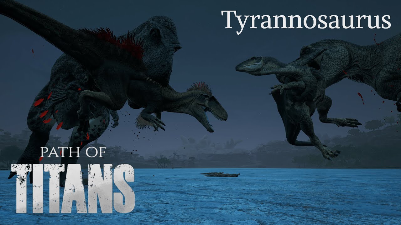 The Menacing Tyrannosaurus Duo | Path of Titans - YouTube
