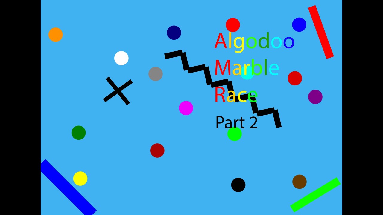 Algodoo Marble Race Season 1 Part 2 - YouTube