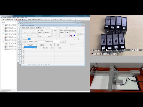 ROBONET Setup Introduction with RC Software for Electric Actuator by ...