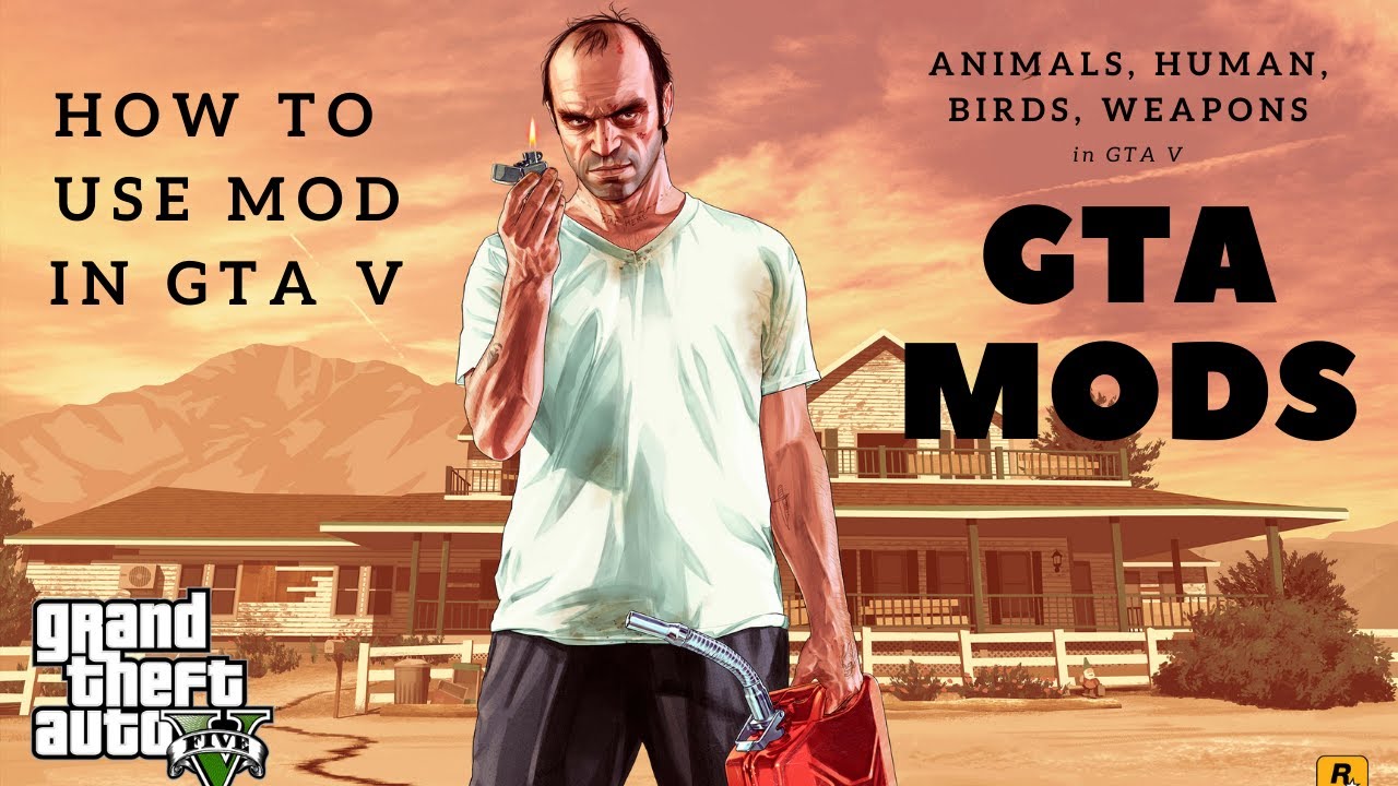 GTA V Mods - Animal, Human, Birds | How to Change Characters in GTA 5 ...