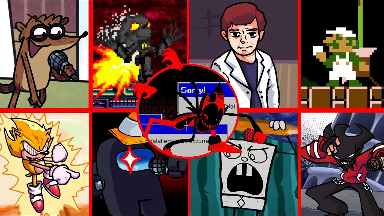 FNF - Fatality but Every Turn a Different Cover Is Used 🎶(FNF Everyone ...