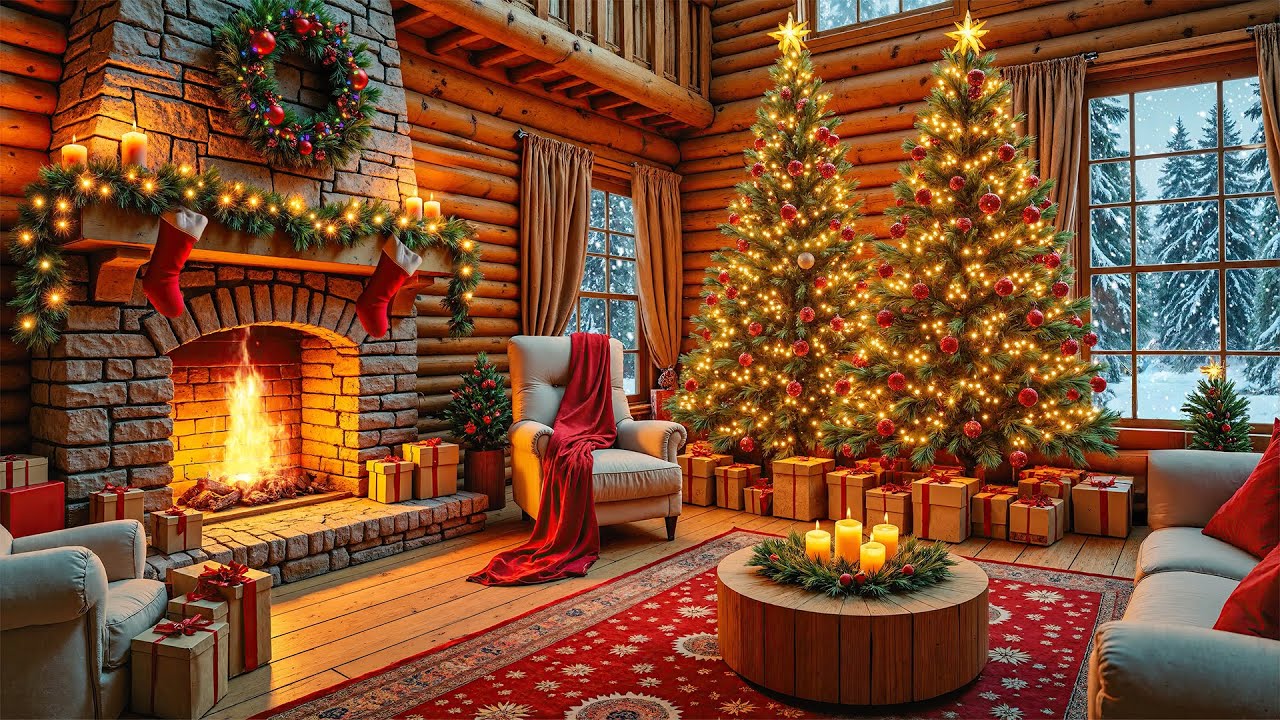 Peaceful Christmas Music for Relaxation 🎄 Beautiful Christmas Ambience ...