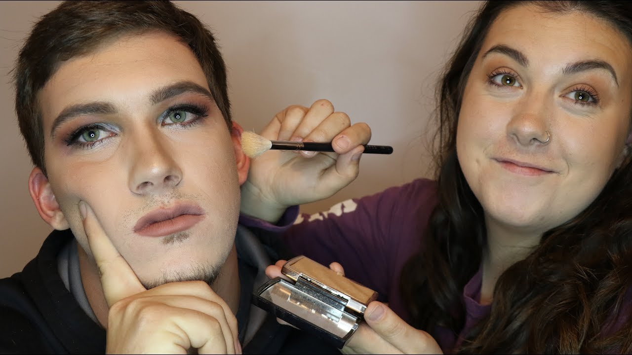 DOING MY BROTHERS MAKEUP!! - YouTube