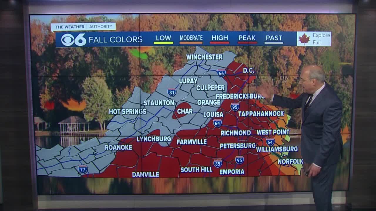 Updated Virginia fall colors map shows mountains past peak - YouTube