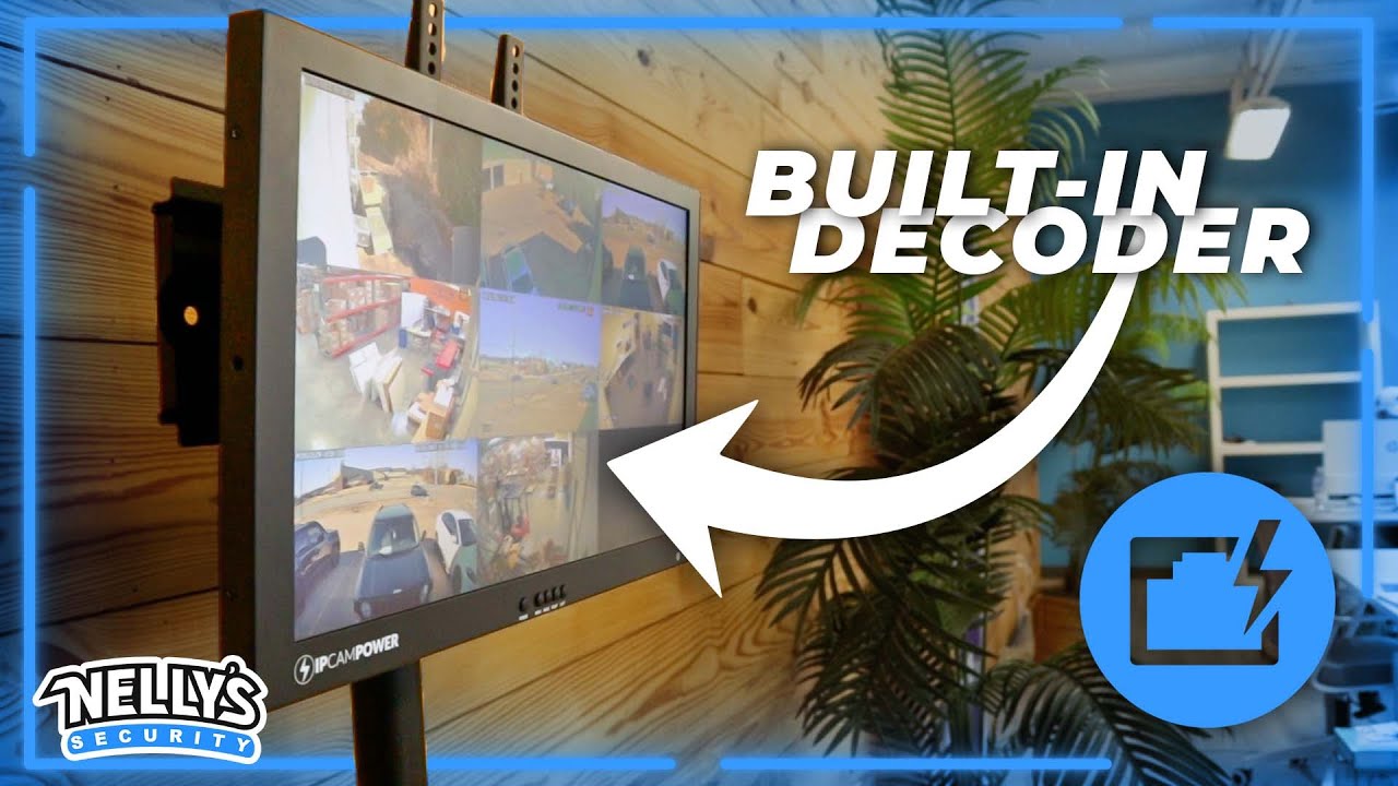 PoE-Powered Spot Monitor and Public View Monitor with a Built-in Video ...