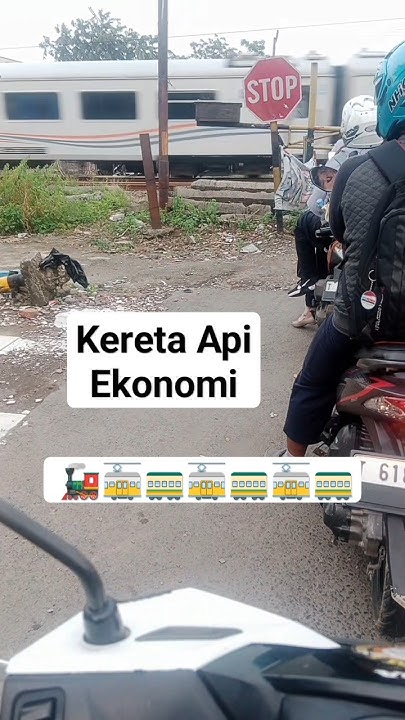 Detik-detik Kereta Api Melintas#keretaapi, #railway, #jpl, #keretaapiindonesia, #short - YouTube