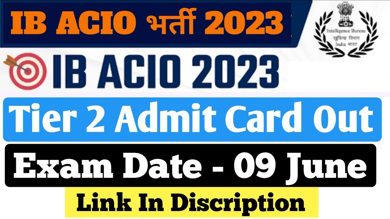 ib acio tier 2 admit card download 2024 | ib acio admit card kaise ...