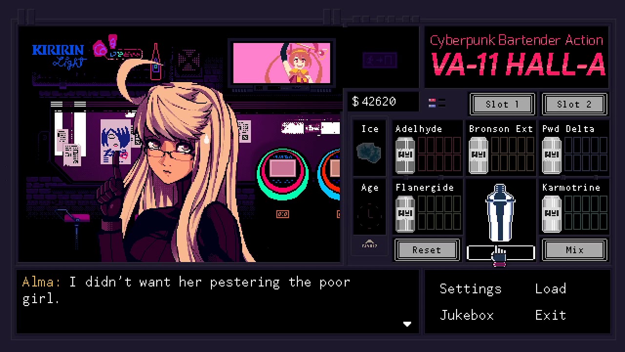 Va11 Hall-A - Cyberpunk Bartender Action | Ep. 52 | Graphic novel ...
